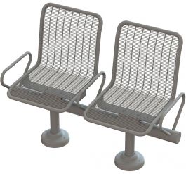 Wire Mesh Backed Modular Seating | Cunningham | Thomas Steele