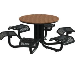 State Street Table | Mesh Chairs | Thomas Steele