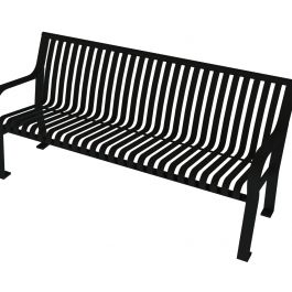 Metal Park Benches | Thomas Steele Carnival Backed Bench